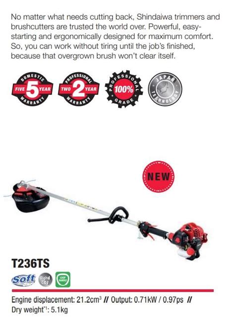 Trinity Introducing The New Shindaiwa T236ts Replacing The Legendary