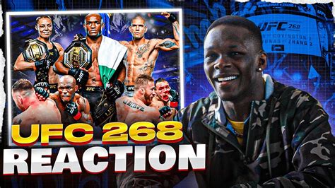 Israel Adesanya Reacts To Insane Ufc 268 Ppv And Canelo Vs Plant Ko Youtube