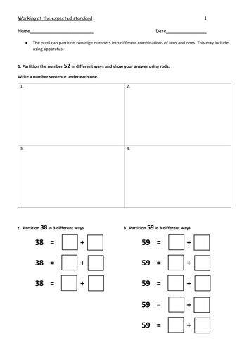 Key Stage 1 Maths Working At The Expected Standard Evidence Teaching