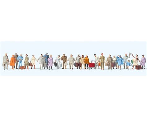 Preiser 14401 Ho Passengers Standingwalking 24pcs
