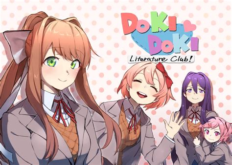 1080p Doki Doki Literature Club Video Game Natsuki Doki Doki