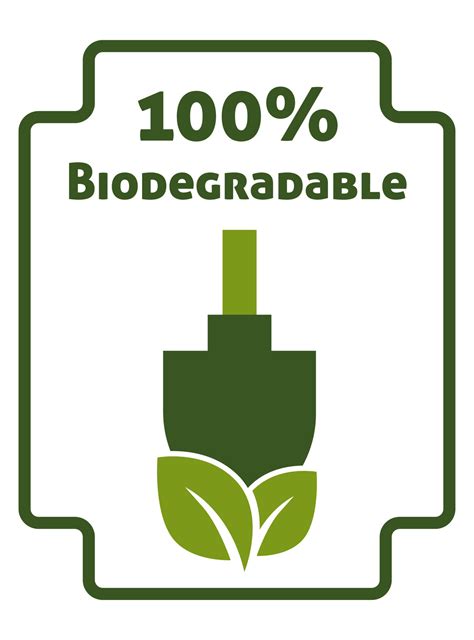 Biodegradable Product Package Label Or Emblem 17523322 Vector Art At