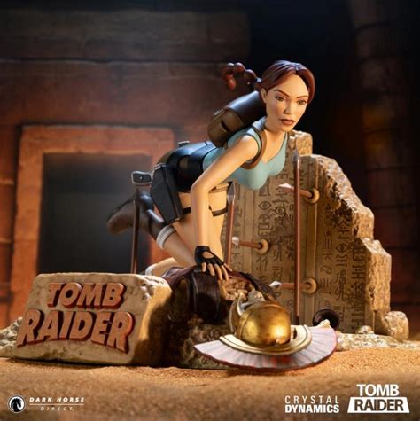 Tomb Raider Lara Croft Statue Classic Era Bigbadtoystore