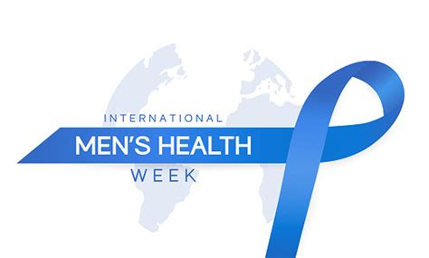 International Mens Health Week Poster June Vector Stock Illustration