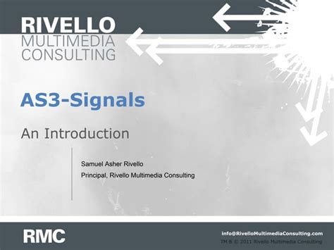 Rmc Intro To As3 Signals For Flash And Flex Ppt