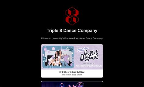 Triple 8 Dance Companys Flowpage