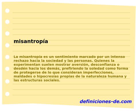 Significado De Misantropía