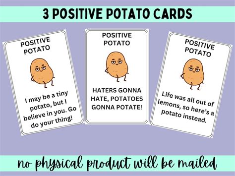Positive Potato Amigurumi Tags Crochet Business Printables Pdf Etsy