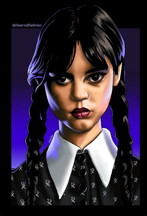 Jenna Ortega As Wednesday By The Art Of The Brian On Deviantart