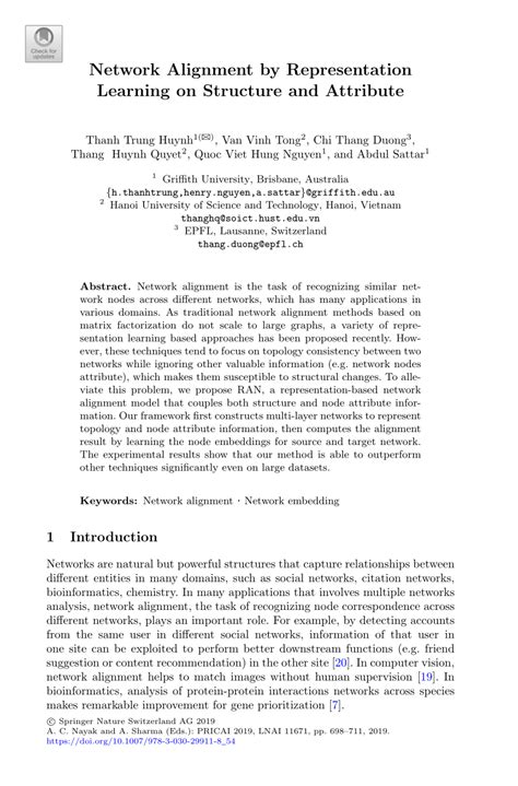 Pdf Network Alignment By Representation Learning On Structure And