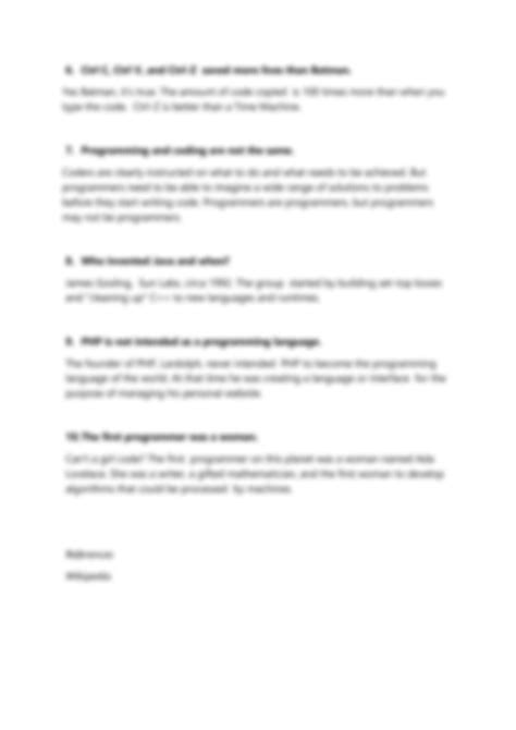 Solution 10 Fun Facts About Programming That You Must Known Studypool