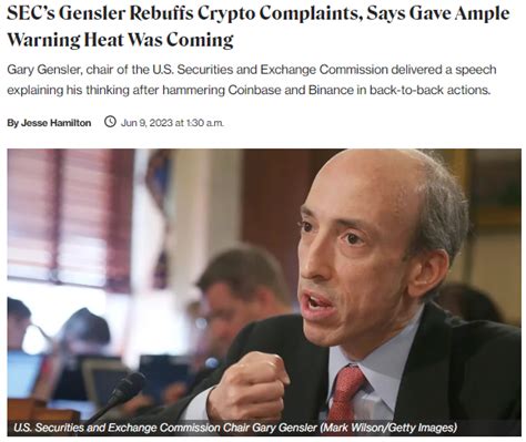 게리 겐슬러 내재 가치 인정해도 암호화폐는 증권 코인니스