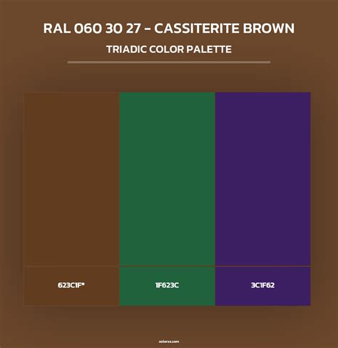 Ral 060 30 27 Cassiterite Brown Color Palettes