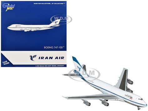 Boeing 747 100 Commercial Aircraft Iran Air Ep Iam White With Blue