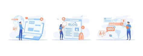 Premium Vector Blog Promotion Mistake Inefficient Seo Optimization