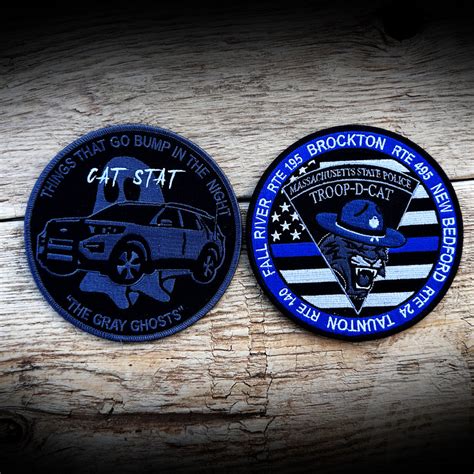 Patches Mass State Police Troop D Cat Team Patches You Get Both Pat Ghost Patch