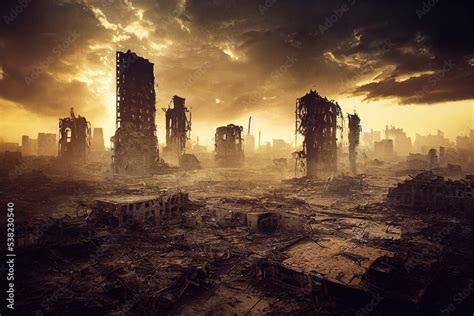 Destroyed City Skyline