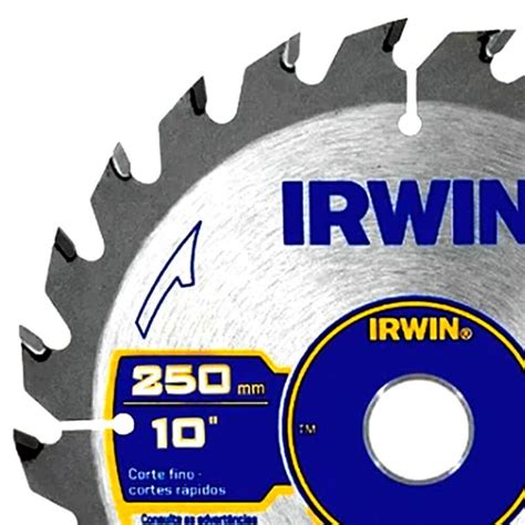 Lâmina Serra Circular Madeira Irwin 10pol 24 Dentes G Haus G Haus