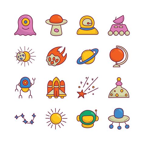 Space Vector Fill Outline Icon Design Illustration Hospitality Symbol