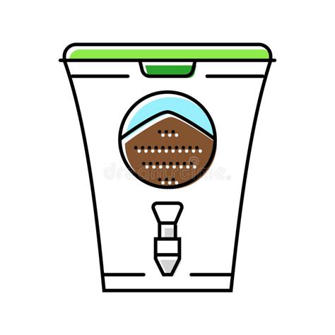Compost Urban Gardening Color Icon Vector Illustration Stock Illustration Illustration Of