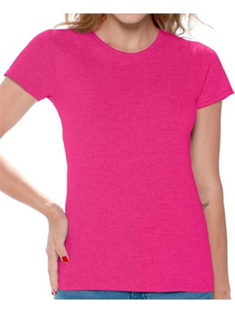 Gildan Womens Pink Cotton T Shirt Value Pack Single Pack Of 6 Or 12