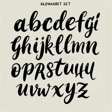 Cursive Script Style Stock Illustrations 15381 Cursive Script Style