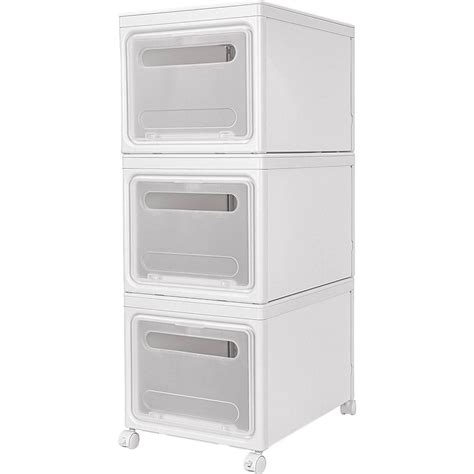 Inspire Stackable Storage Bin With Wheels Each Woolworths