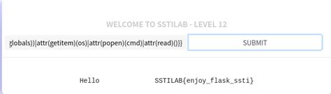 Flask Ssti Lab Writeup Yuxs Blog