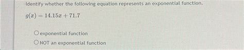 Solved Identify whether the following equation represents an | Chegg.com