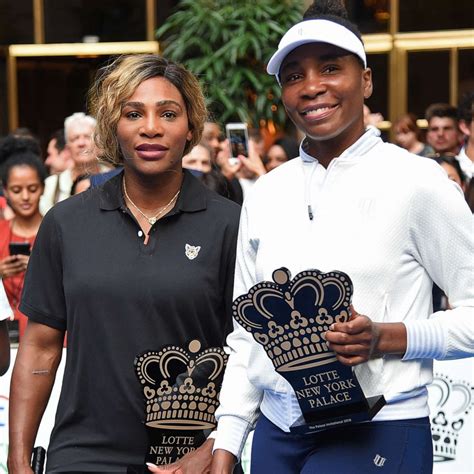 Serena Williams Shows Off Sister Venus Williams Awards Trophies