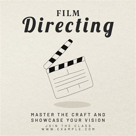 Film Directing Class Instagram Post Premium Editable Template Rawpixel