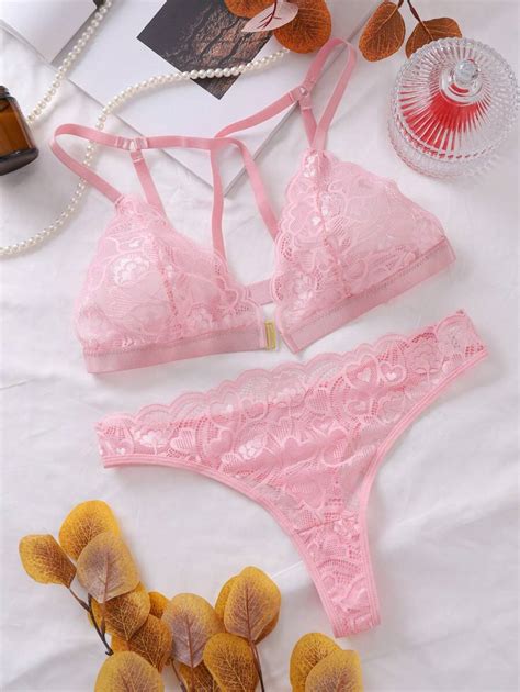 Ladies Sexy Lace Lingerie Set Valentines Day Edition Shein Uk