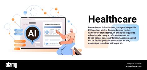 Man Patient Reading Electronic Medical Documentation Report On Digital