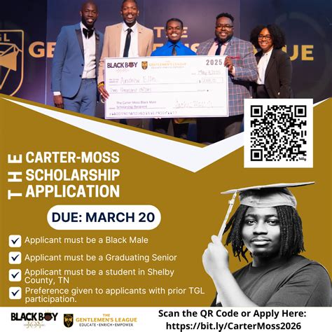 Carter Moss Scholarship To Educate To Empower To Enrich