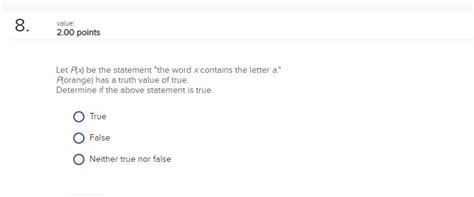 Solved Let P X Be The Statement The Word X Contains The