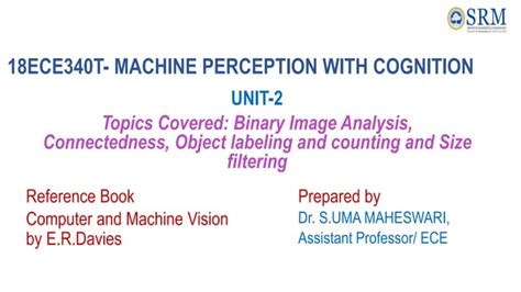 Machine Perception With Cognition Ppt