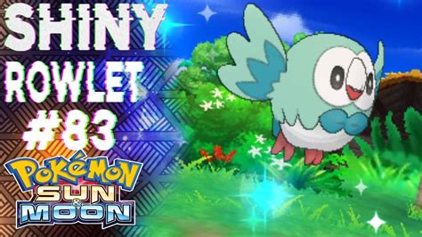 First Live Shiny Rowlet On Youtube 450sr Road To Shiny Living