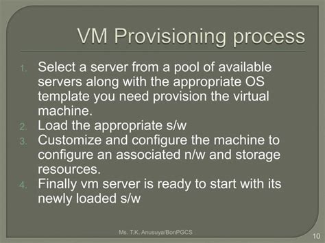 Virtual Machine Provisioning And Migration Services Pptx Cloud