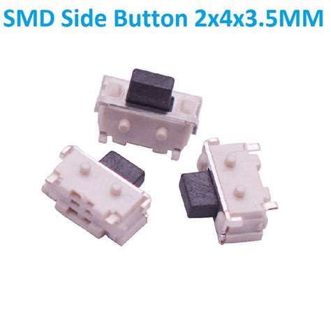 Smd Rectangle Push Button Spst Tactile Switch Right Angle 2x4x3 5mm