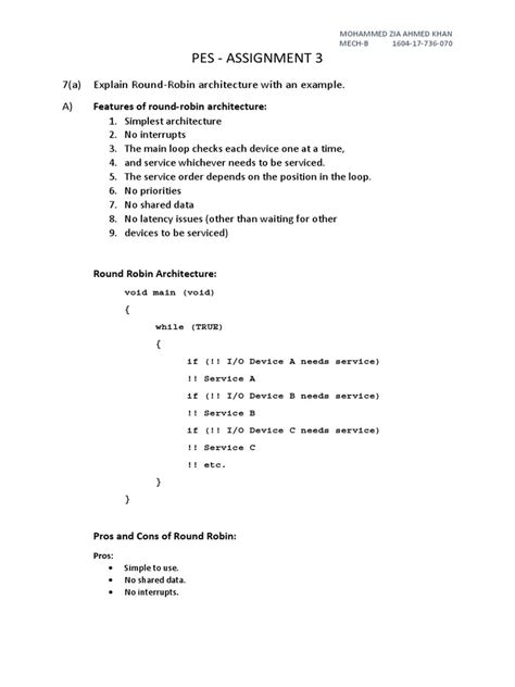 Pes Assignment 3 Pdf Scheduling Computing Queue Abstract Data
