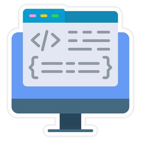 Ícone De Desenvolvimento Da Web Vetor Premium