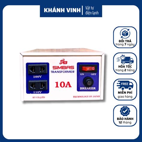 Transformer Simbas 10a Transformer From 220v To 100v 110v For
