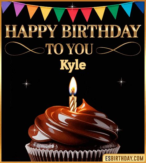 Happy Birthday Kyle  🎂 Animated Images Wishes And Music 【27 S】
