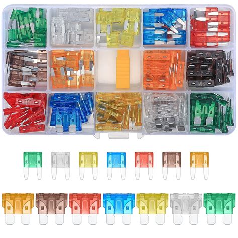 Woshilaods 140 Pcs Standard Auto Replacement Fuses Car Fuse Suv Truck
