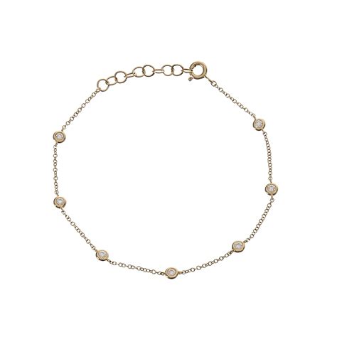 Diamond By The Yard Chain Bracelet