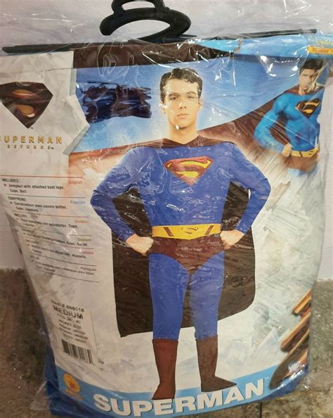 Costume Adulto Superman Returns Superman Adult Deluxe Costume Size