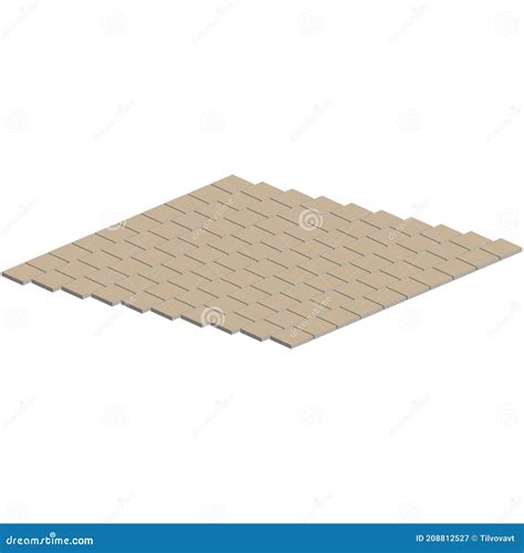 Tile Layout Examplevector Isometric Stock Vector Illustration Of
