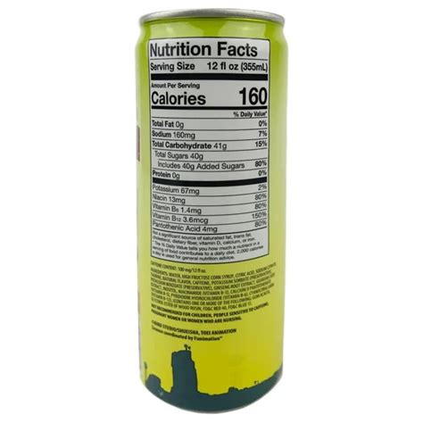 Dragon Ball Z Piccolo Warrior Energy Drink Can Candy Blast Shop