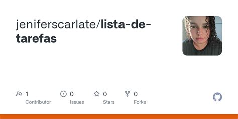 Github Jeniferscarlate Lista De Tarefas