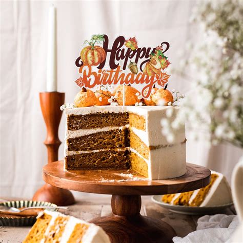Happy Autumn Birthday Cake